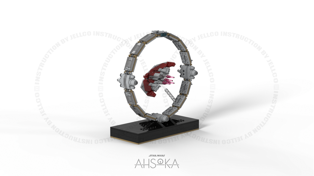 Lego Moc Micro Diorama The Eye Of Sion With T 6 Shuttle By Jellco