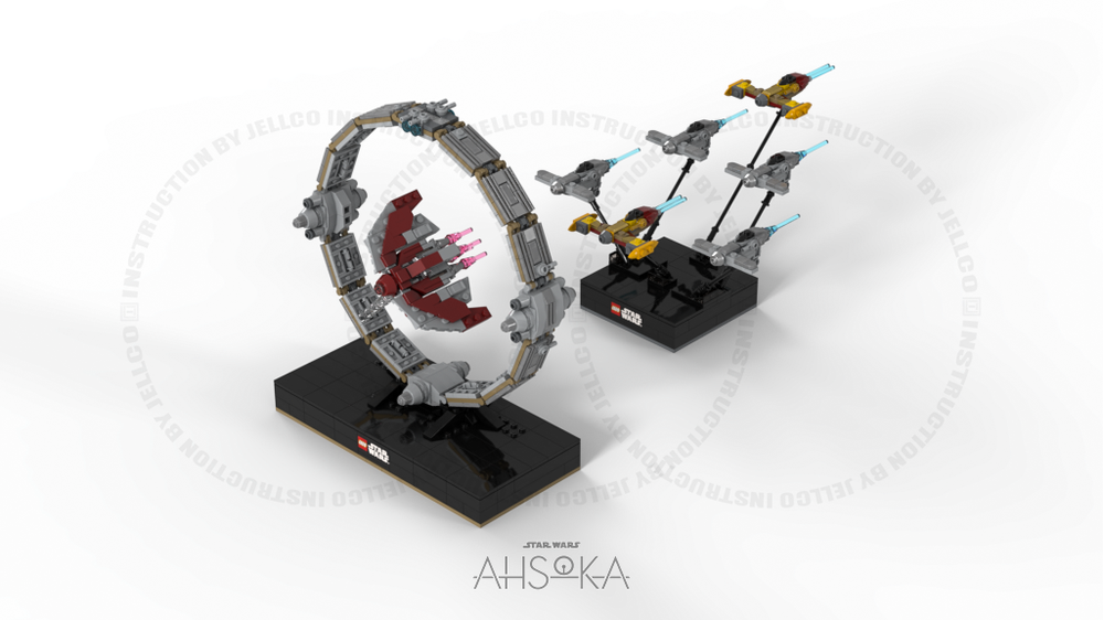 Lego Moc Micro Diorama The Eye Of Sion With T 6 Shuttle By Jellco