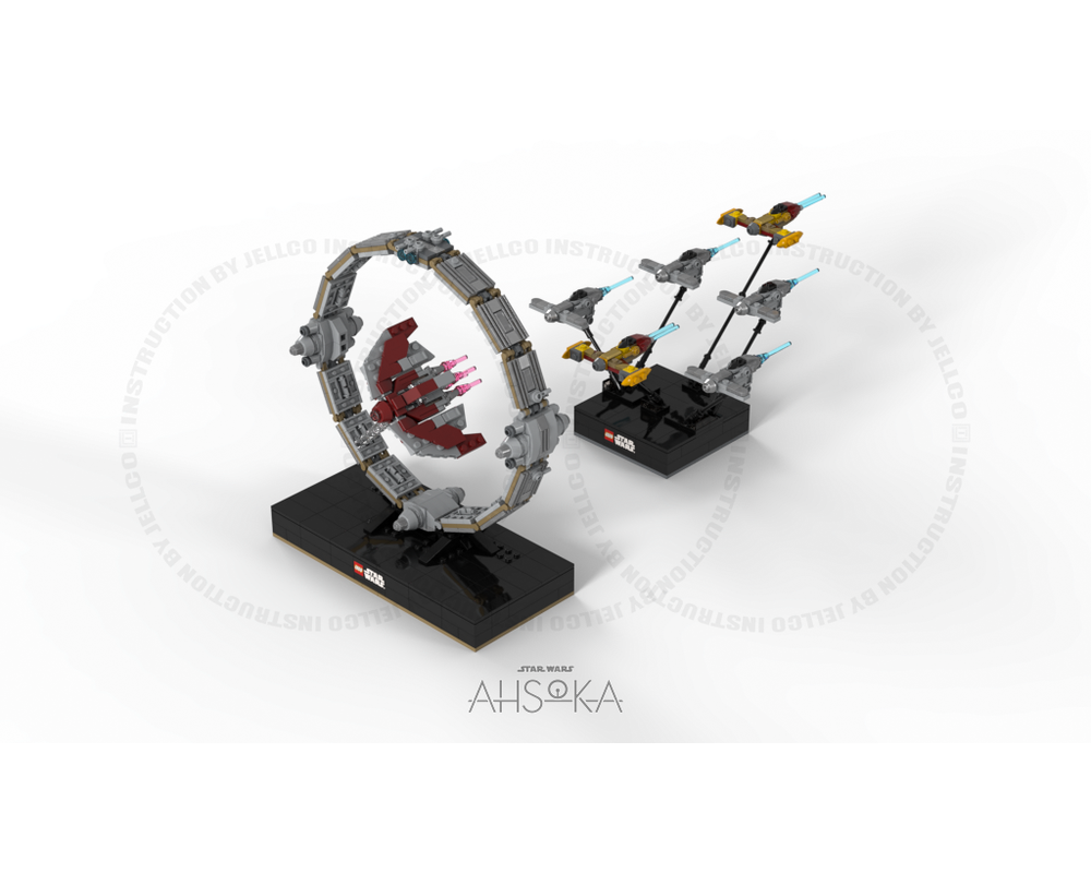 Lego Moc Micro Diorama The Eye Of Sion With T 6 Shuttle By Jellco