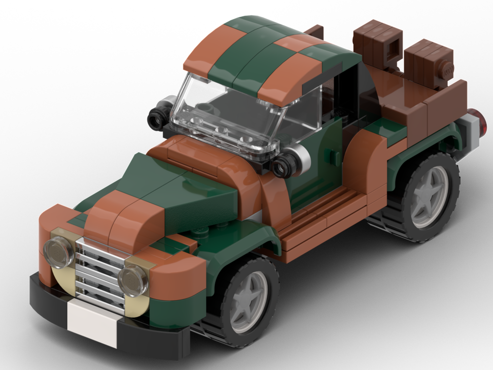 LEGO MOC Vintage Truck by Huebre | Rebrickable - Build with LEGO