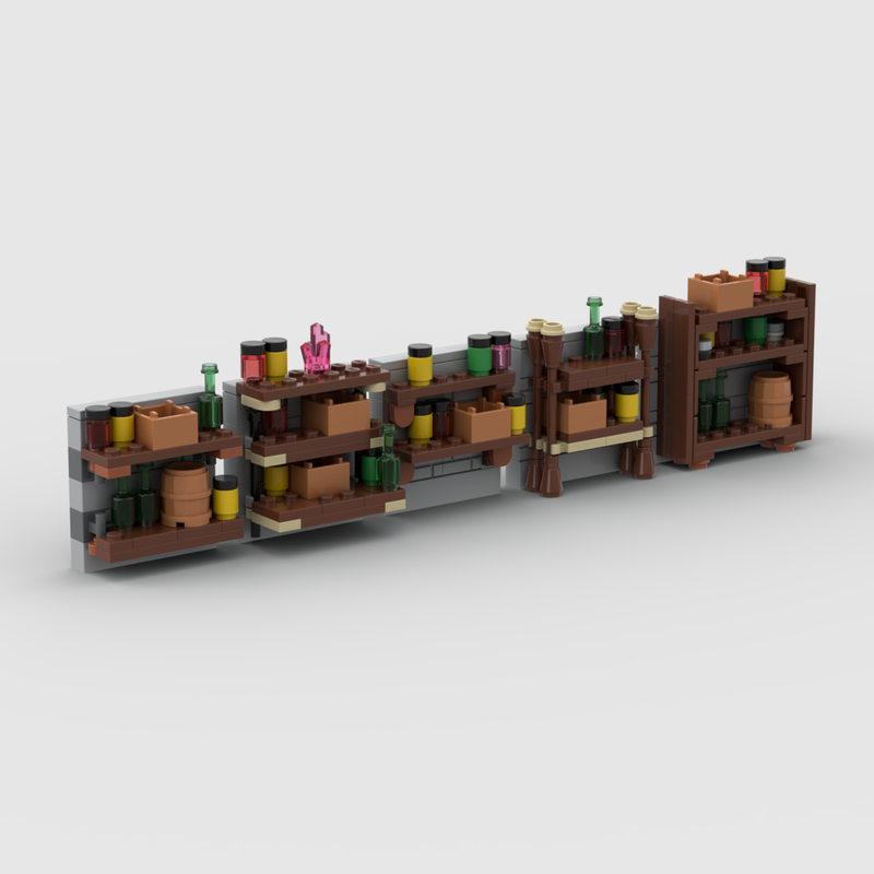 LEGO MOC Shelves Ideas by MidiBricks | Rebrickable - Build with LEGO