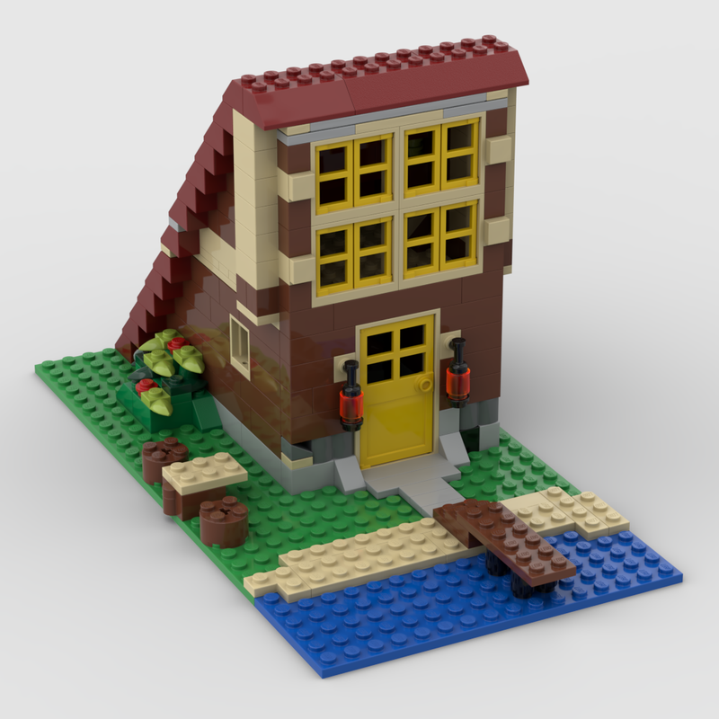 LEGO MOC Lakeside Wedge Cabin (5766 Alt Build) by Welsh Dynasty Builds ...