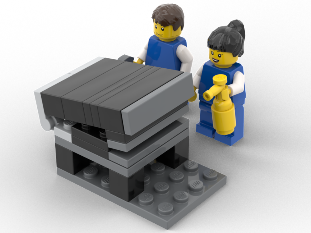 LEGO MOC Grill 3 IN 1 by Kid Stripes | Rebrickable - Build with LEGO