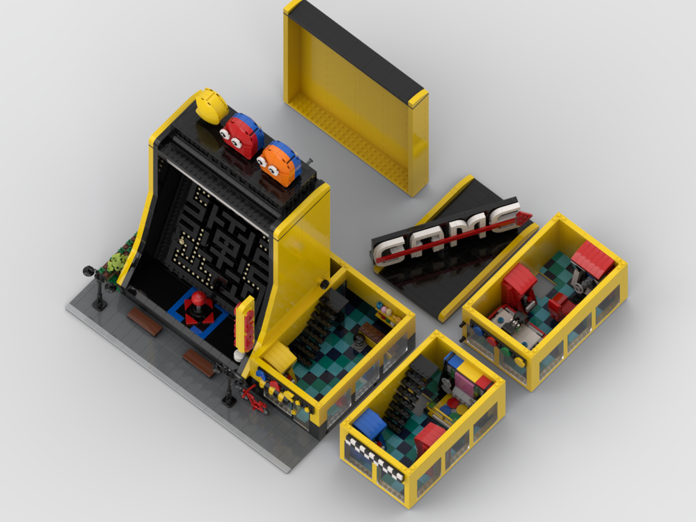 LEGO MOC Modular Arcade Center + Display for set 10323 by gabizon ...