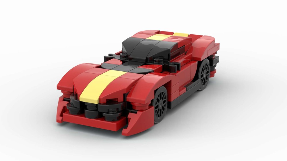 LEGO MOC Five stud wide Ferrari 812 Competizione Speed Champions ...