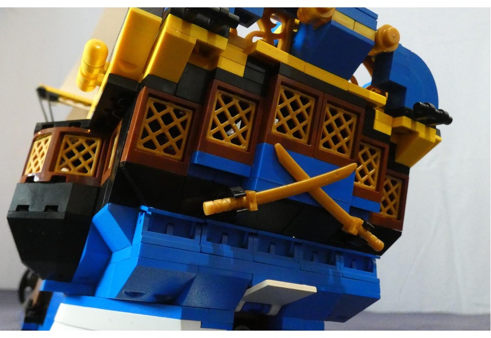LEGO MOC Bluecoat Merchant Ship by Cypax | Rebrickable - Build with LEGO