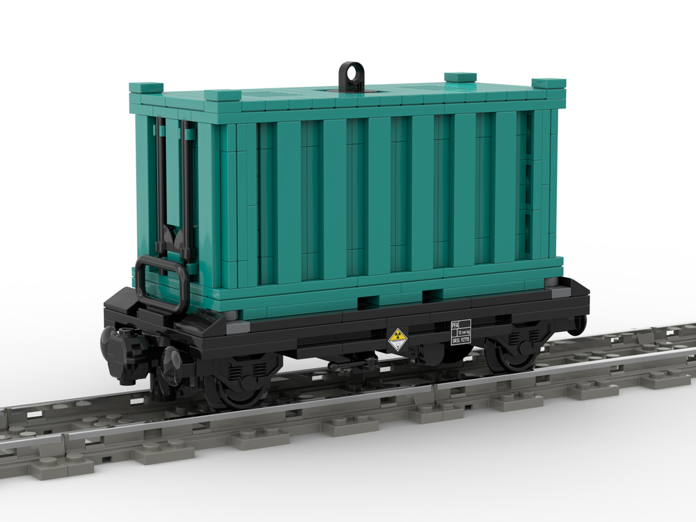 LEGO MOC Generic Container Wagon 2-axles by langemat | Rebrickable ...