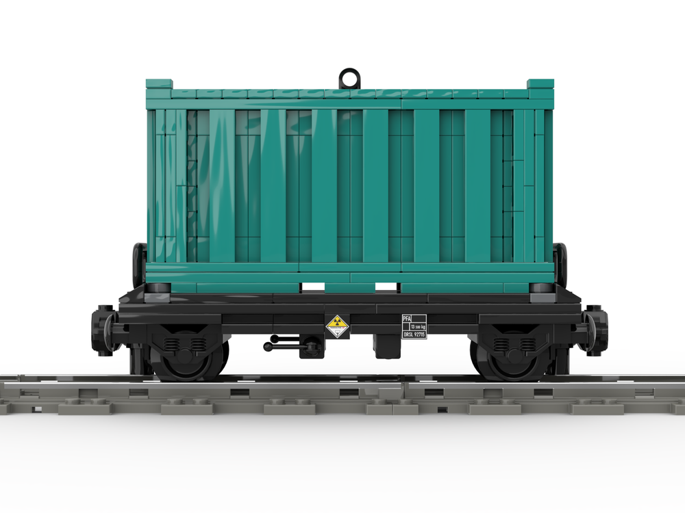 LEGO MOC Generic Container Wagon 2-axles by langemat | Rebrickable ...