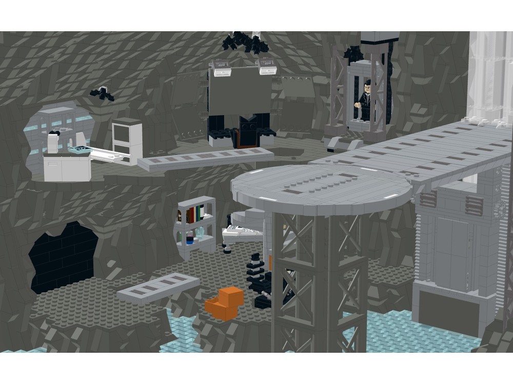 Lego Moc Batcave By Miguellllllll Rebrickable Build With Lego