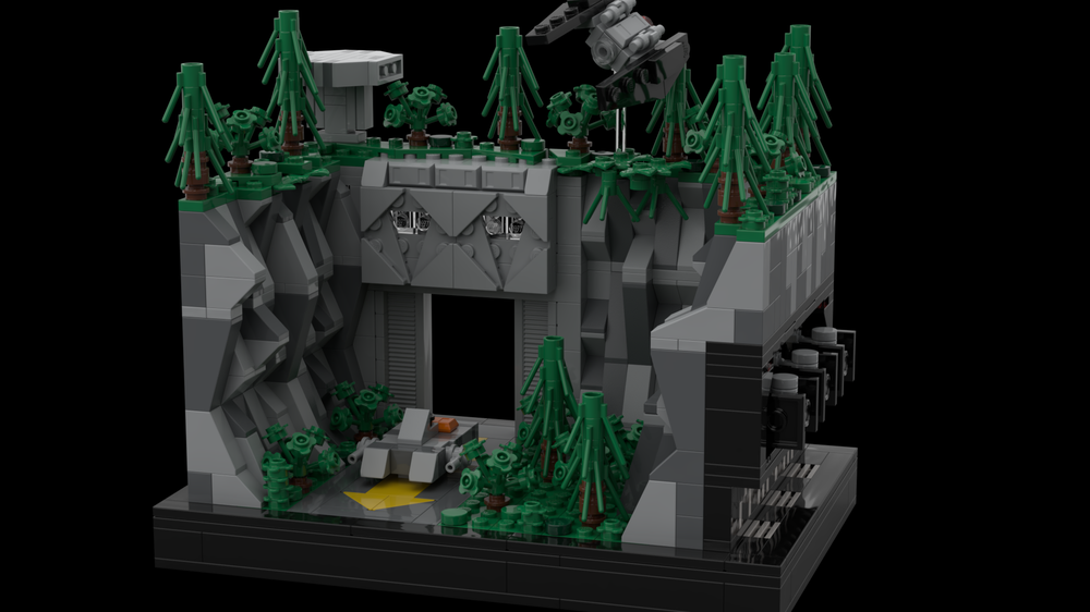 LEGO MOC Empire Secret Mountain Base and Hanger (diorama) by design ...