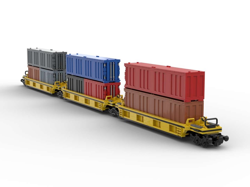 LEGO MOC TTX Intermodal Container Car Set by TO.Creations | Rebrickable ...