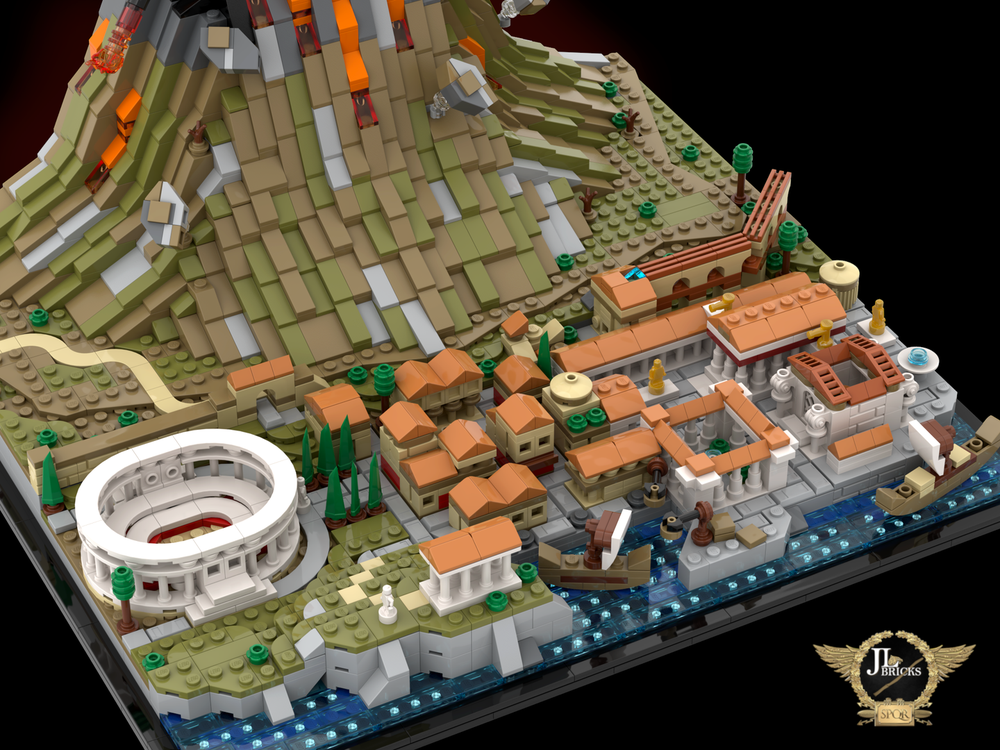 LEGO MOC Vesuvius & Pompeii by JL.Bricks | Rebrickable - Build with LEGO