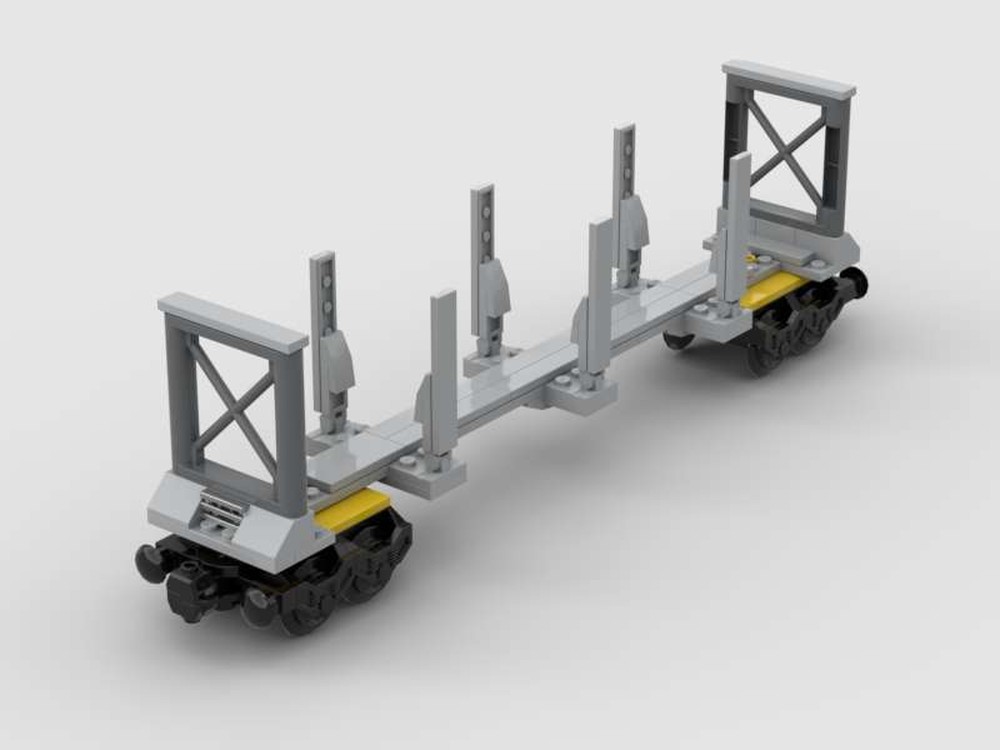 LEGO MOC log/pipe spine car for cargo trains by Melbourne trains and ...