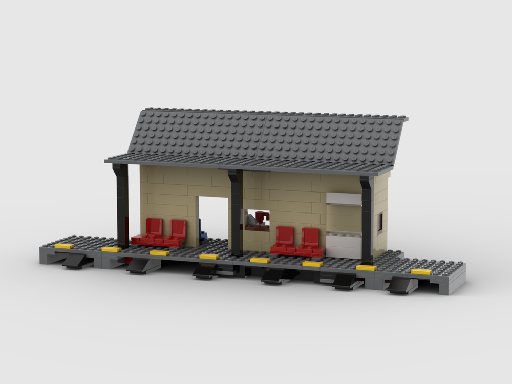 LEGO MOC Train Station built around 60197 mini-platform by AndrewG123 ...