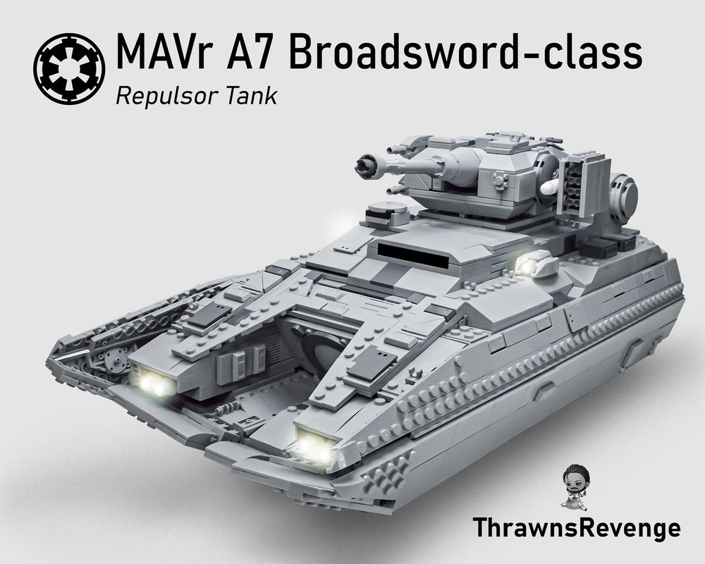 LEGO MOC MAVr A7 Broadsword-class Repulsortank by ThrawnsRevenge ...