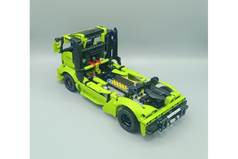 Lego Moc 42161 Race Truck By Nequmodiva Rebrickable Build With Lego