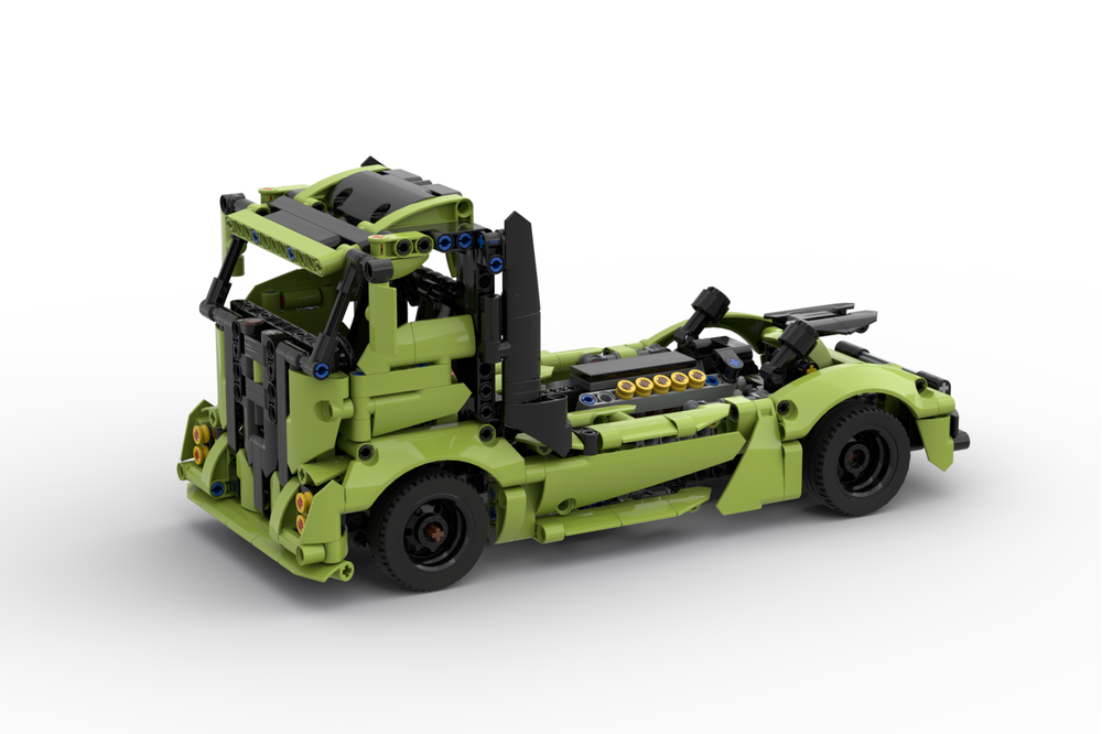 Lego Moc 42161 Race Truck By Nequmodiva Rebrickable Build With Lego