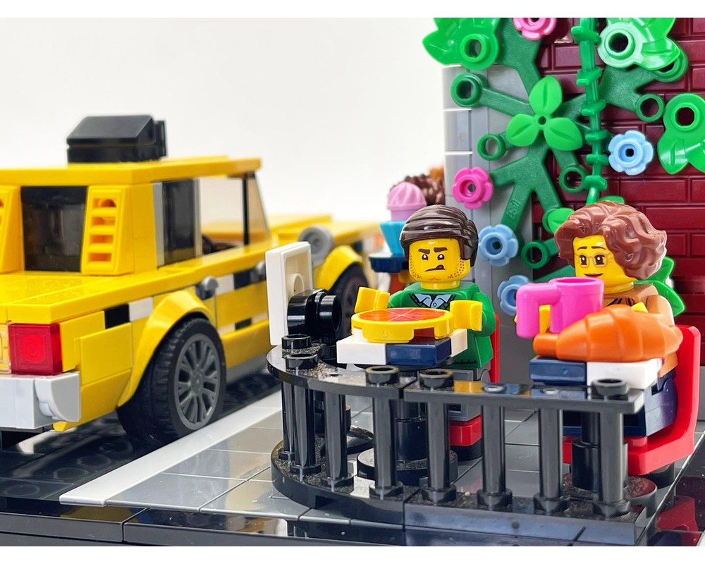 Lego Moc Restaurant Diorama By Ibrickeditup Rebrickable Build With Lego