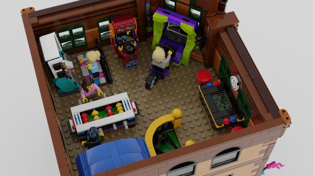 Lego Moc The Last Arcade Modular By Brentwaller Rebrickable Build