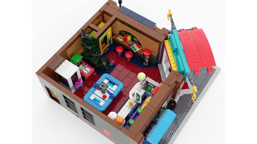 Lego Moc The Last Arcade Modular By Brentwaller Rebrickable Build
