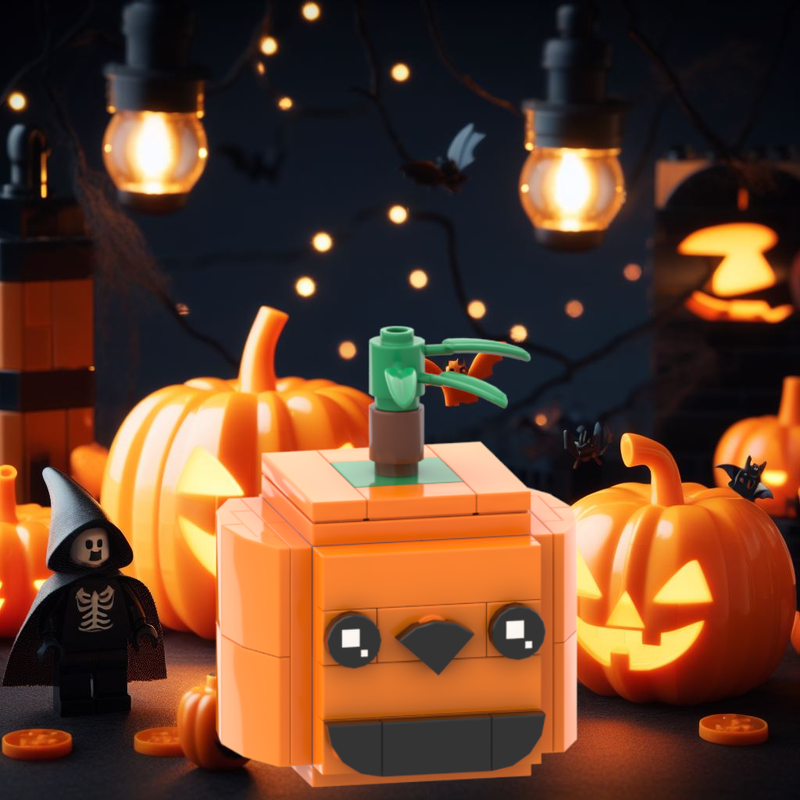 LEGO MOC Pumpkin Brickheadz by LegacyLego | Rebrickable - Build with LEGO