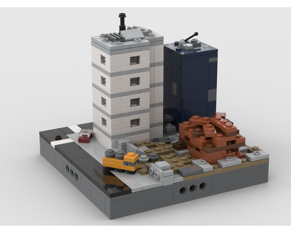 LEGO MOC Micropolis City - Office Blocks by AmacDonald43 | Rebrickable ...