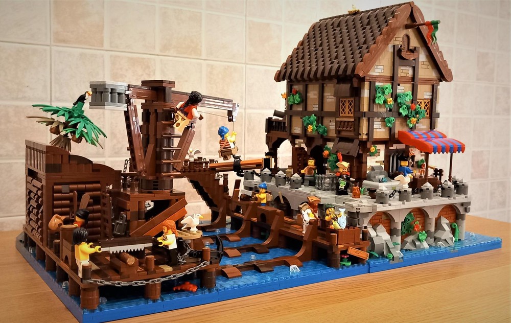 LEGO MOC Pirate Caribbean Shipyard by Massenzio | Rebrickable - Build ...
