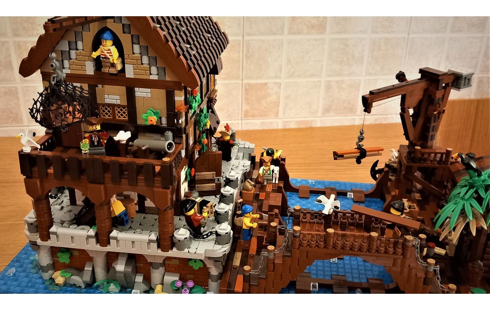 LEGO MOC Pirate Caribbean Shipyard by Massenzio | Rebrickable - Build ...