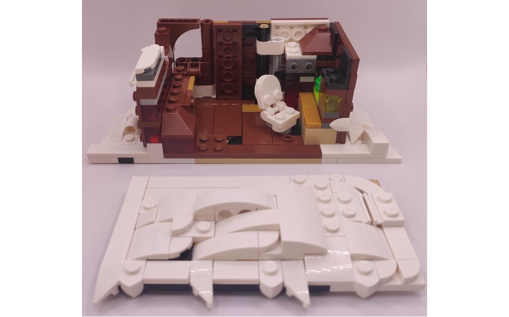 Lego Moc Winter Cabin By Tonyalmeida Rebrickable Build With Lego