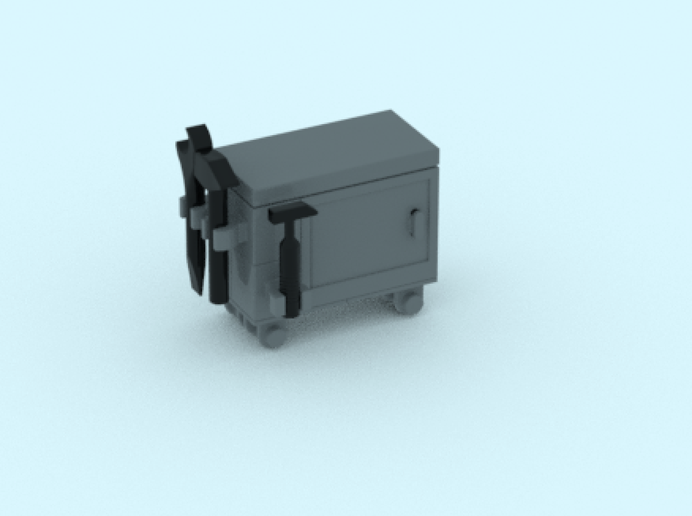 LEGO MOC Garage mobile storage container by notimportantdude ...