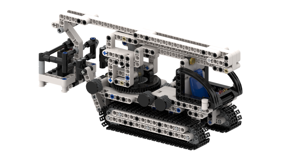 LEGO MOC Tracked Cherry Picker by bloco_de_ideias | Rebrickable - Build ...