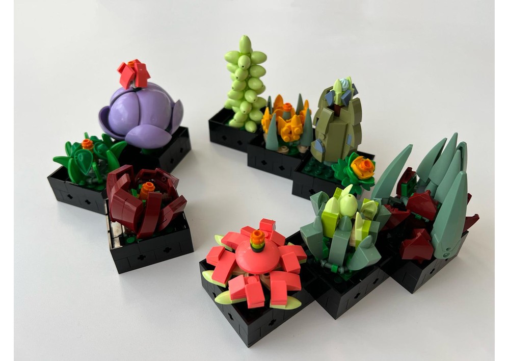 LEGO MOC Succulent Remix by Trstr | Rebrickable - Build with LEGO