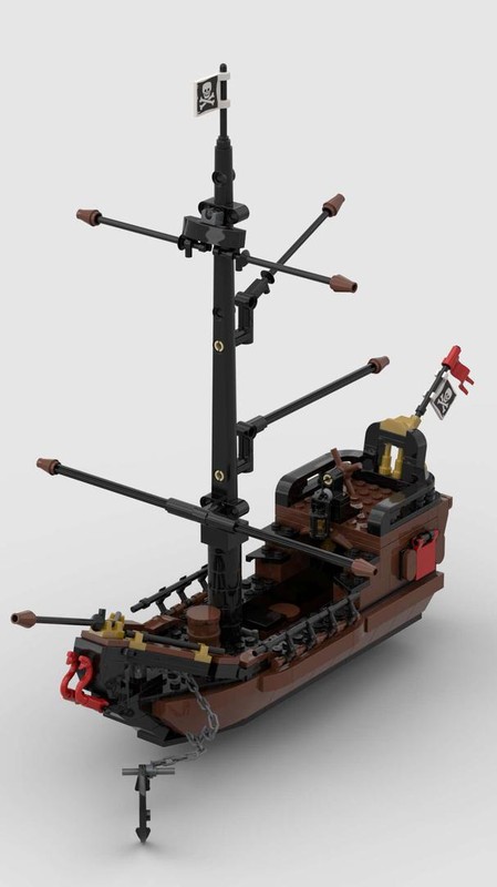 LEGO MOC Small Pirate Ship/ Sloop v1.0 by itnael | Rebrickable - Build ...