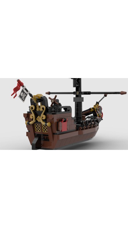 LEGO MOC Small Pirate Ship/ Sloop v1.0 by itnael | Rebrickable - Build ...