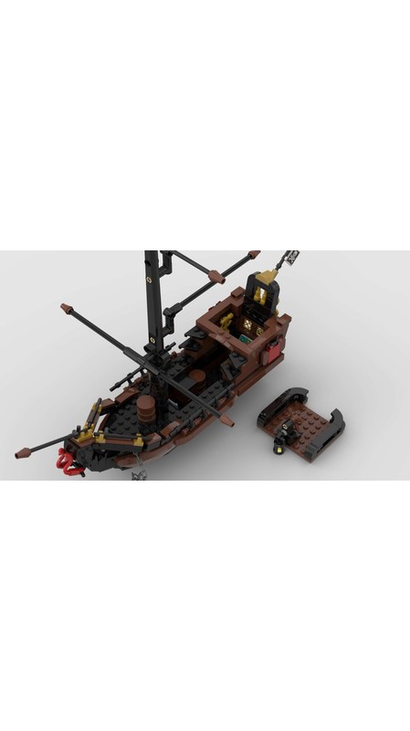LEGO MOC Small Pirate Ship/ Sloop v1.0 by itnael | Rebrickable - Build ...