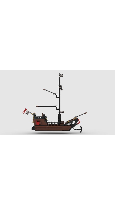 LEGO MOC Small Pirate Ship/ Sloop v1.0 by itnael | Rebrickable - Build ...