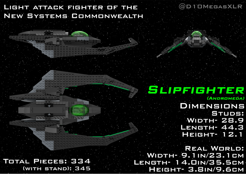 LEGO MOC Slipfighter (Andromeda) by D10MegasXLR | Rebrickable - Build ...