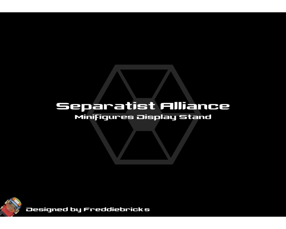 Lego Moc Separatist Alliance Minifigures Display Stand By