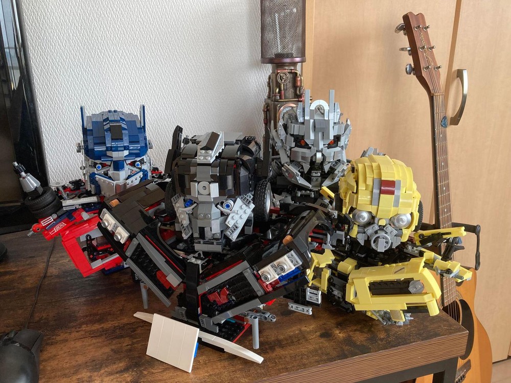 Lego Moc Ironhide Movie Bust Transformers By Creationcaravan Brad