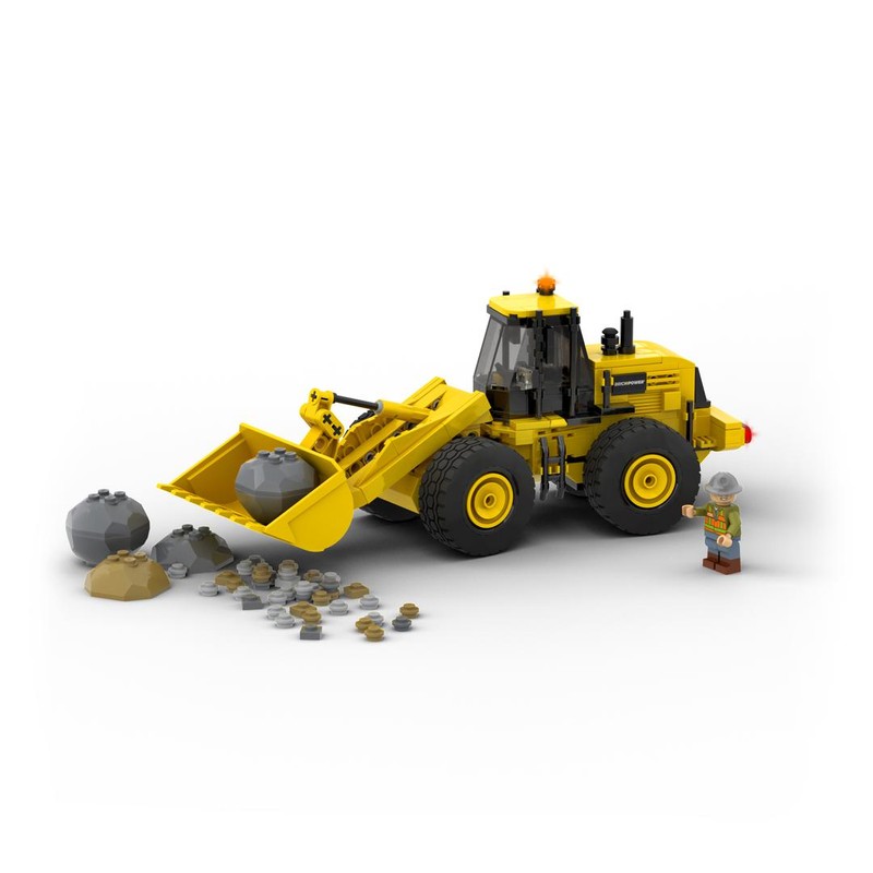 LEGO MOC Front Loader | Excavator by PriBri | Rebrickable - Build with LEGO