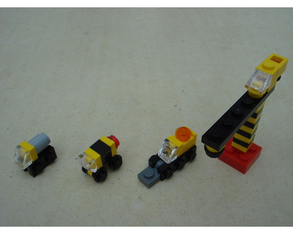 LEGO MOC Nano construction vehicles by Leo1 | Rebrickable - Build with LEGO