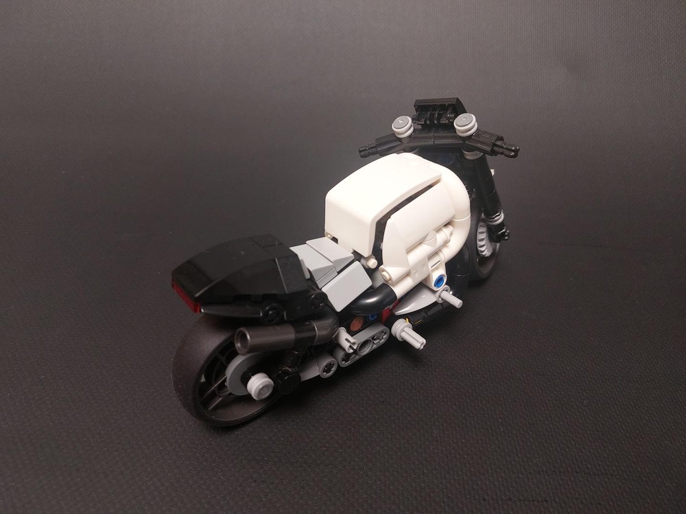 LEGO MOC Small Motorcycle (white) by Anton Kablash | Rebrickable ...