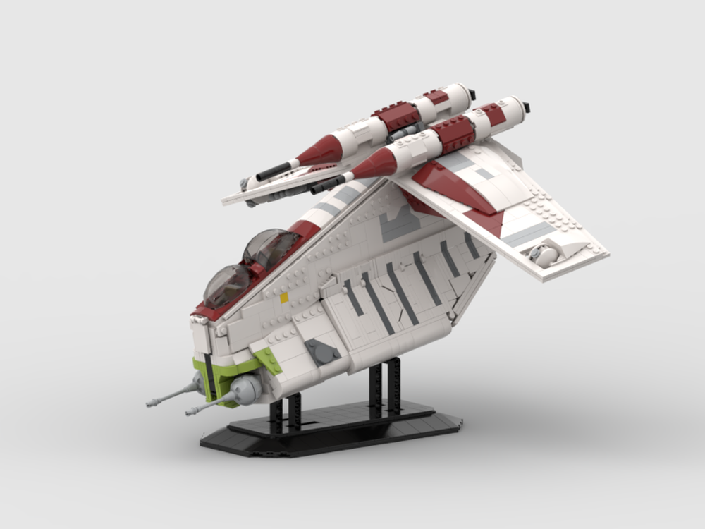 Lego Moc Stand Laat Gunship By Thelegowolfpack Rebrickable Build