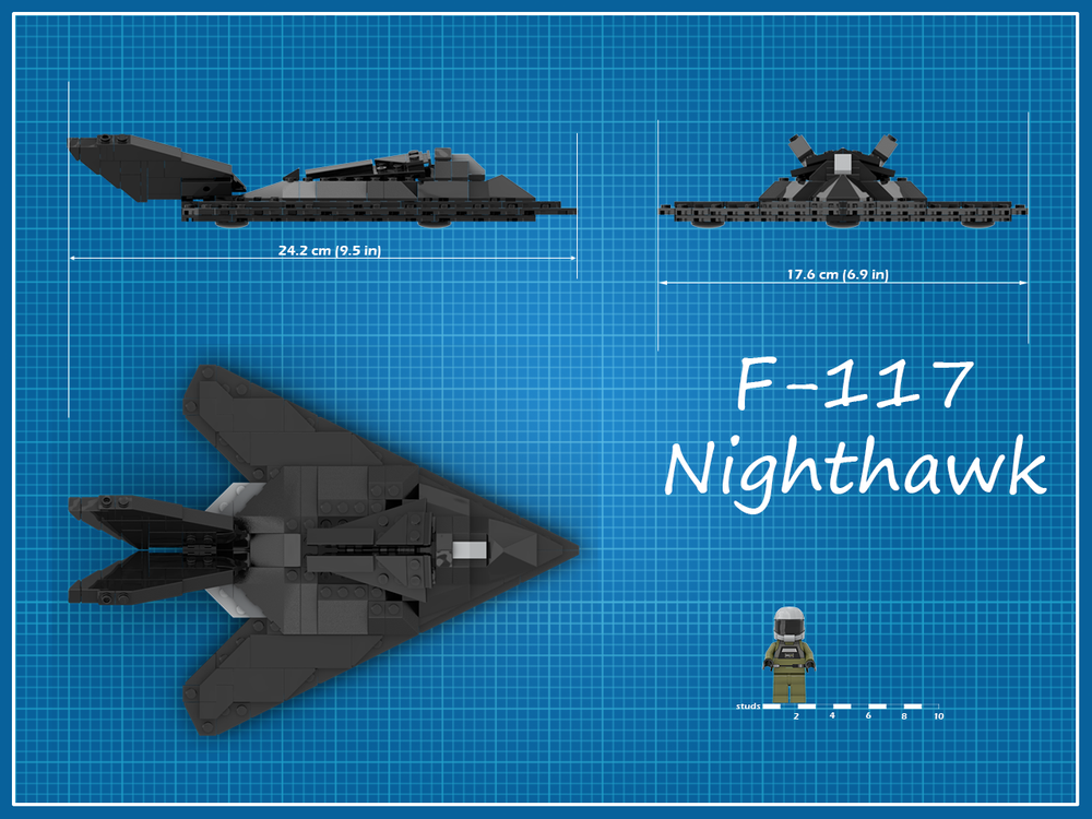 LEGO MOC F-117 (1/72 scale) by abracada_brick | Rebrickable - Build ...