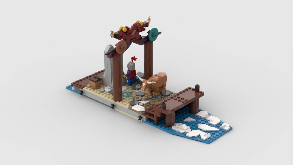 Lego Moc Viking Village Harbour Extension By Kuki Rebrickable Build