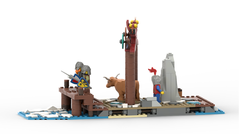 Lego Moc Viking Village Harbour Extension By Kuki Rebrickable Build