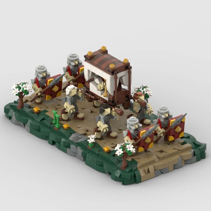 LEGO MOC The Roman senator is traveling with the sedan chair by ...