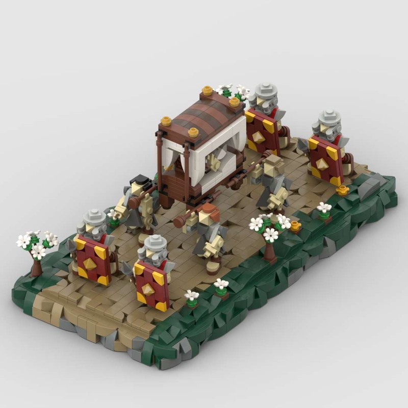 LEGO MOC-160235 The Roman senator is traveling with the sedan chair by ...