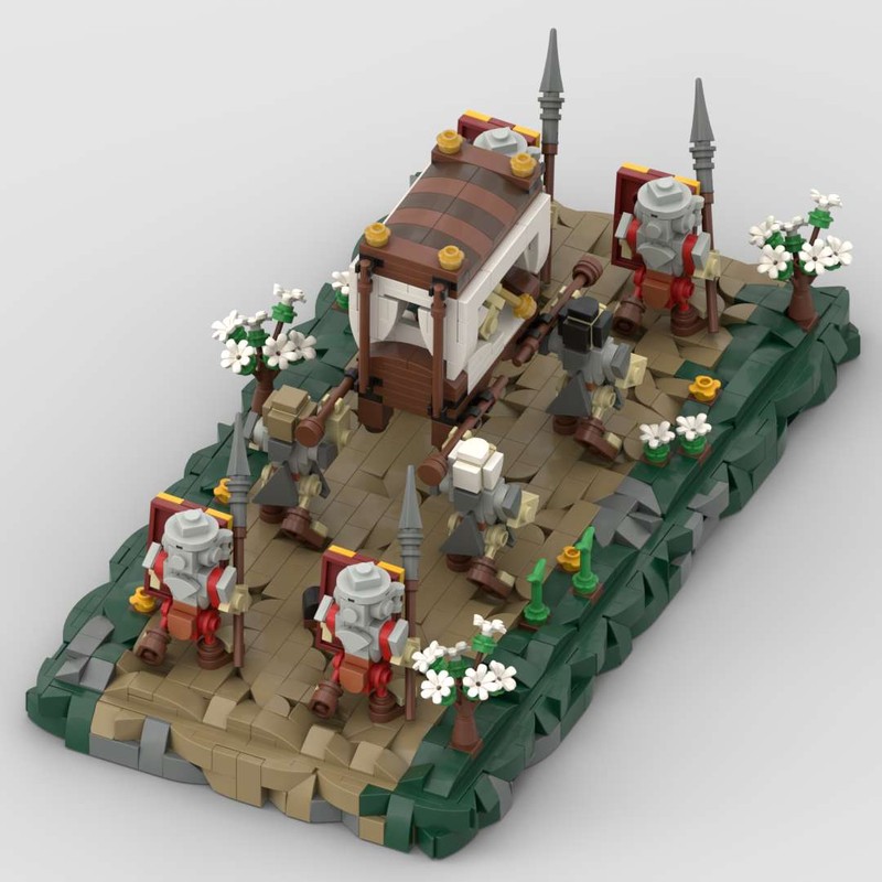 LEGO MOC-160235 The Roman senator is traveling with the sedan chair by ...