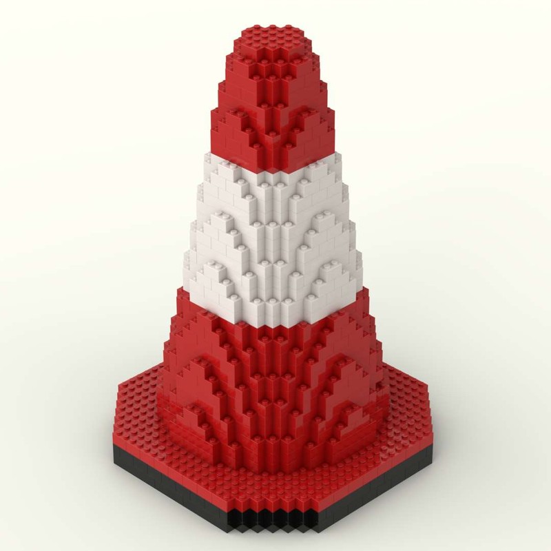 LEGO MOC Large Scale Traffic Cone by otterbournelego | Rebrickable ...